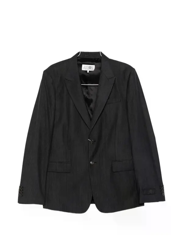 MAISON MARGIELA Single-breasted Blazer - Grey