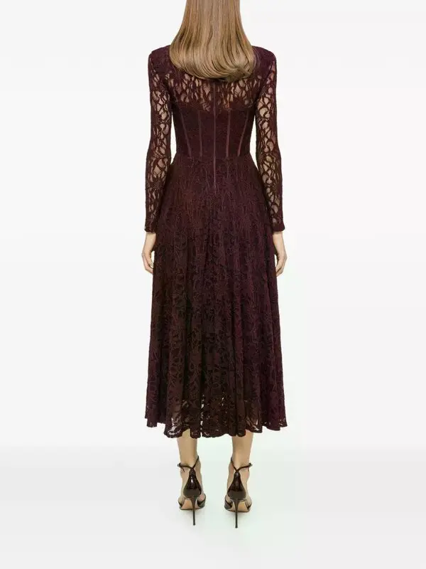 NISSA Lace Midi Dress