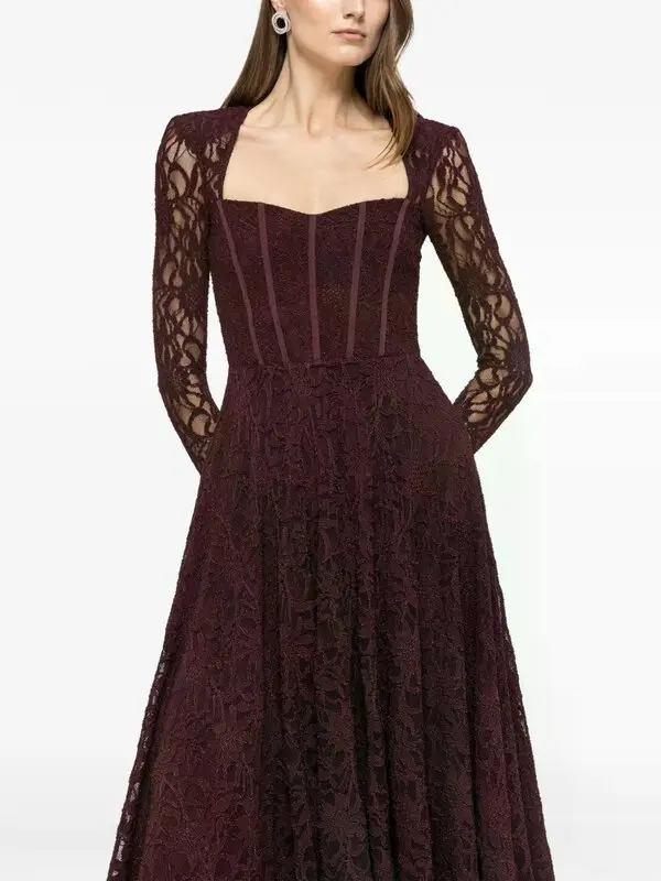 NISSA Lace Midi Dress