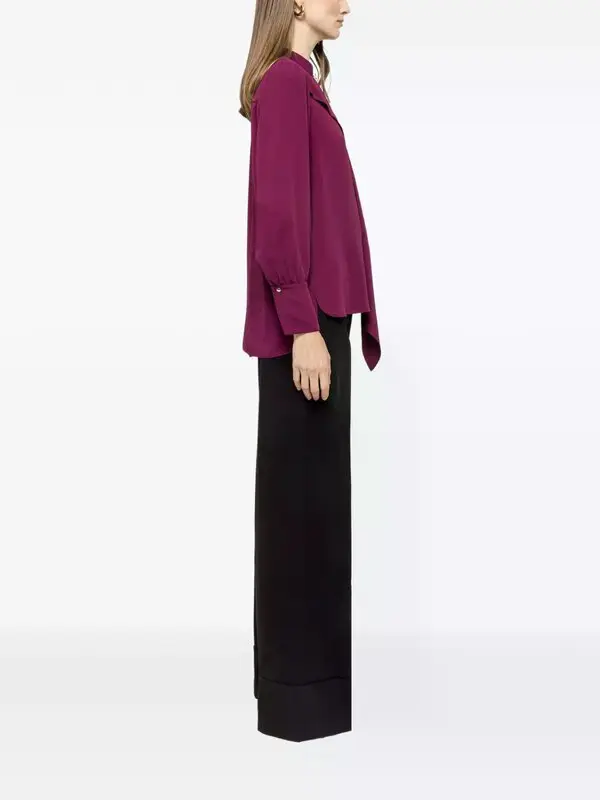 NISSA Draped Chiffon Blouse
