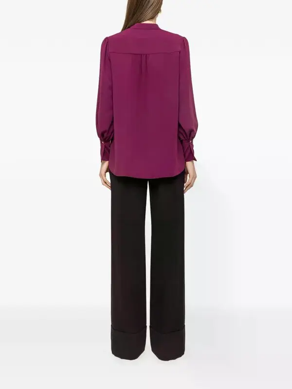 NISSA Draped Chiffon Blouse