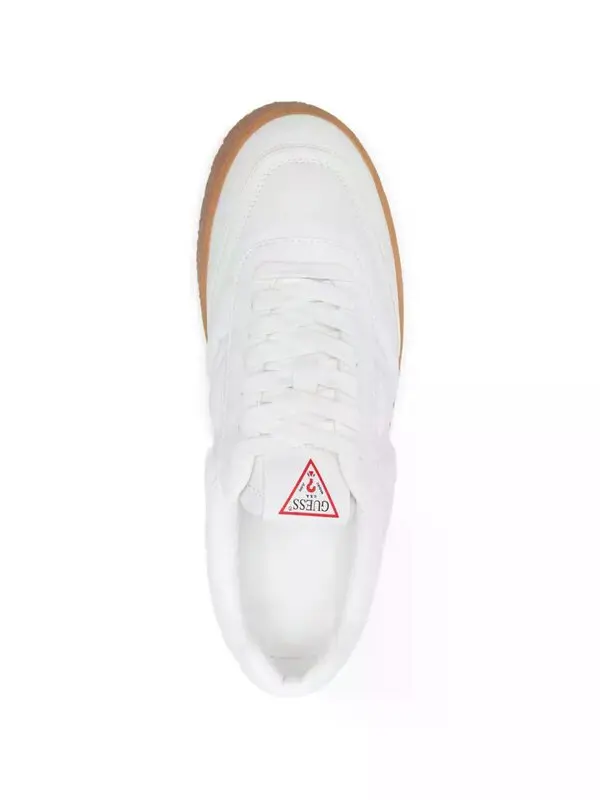Guess Logo Detail Sneakers - White