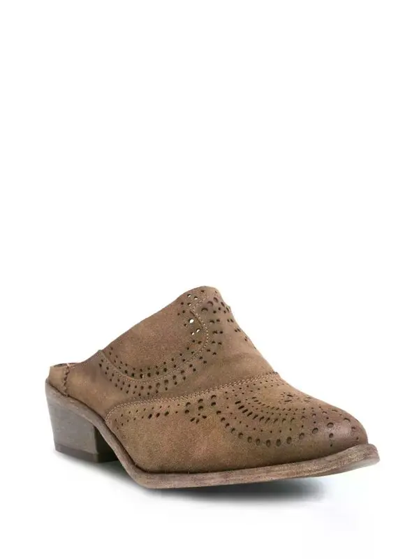 CURIOSITÈ Perforated Leather Mules