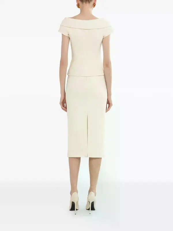 NISSA High-waisted Pencil Midi Skirt