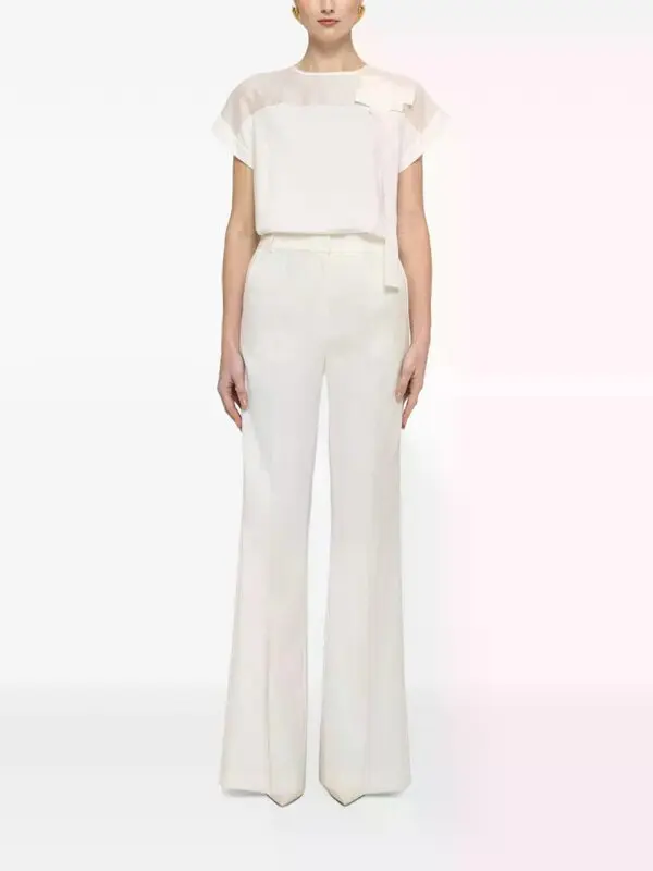 NISSA Bow Detail Blouse - White