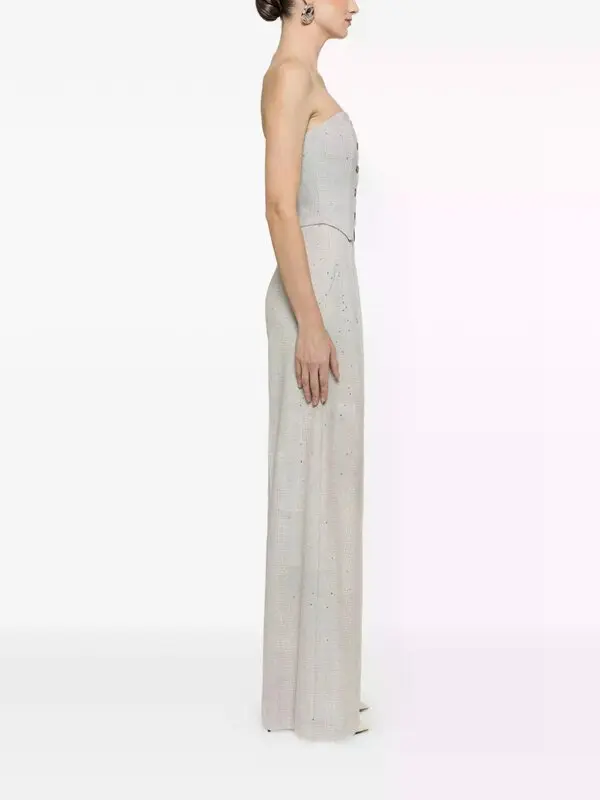NISSA Embellished Wide-leg Palazzo Pants