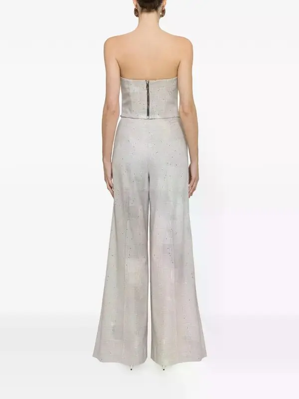NISSA Embellished Wide-leg Palazzo Pants