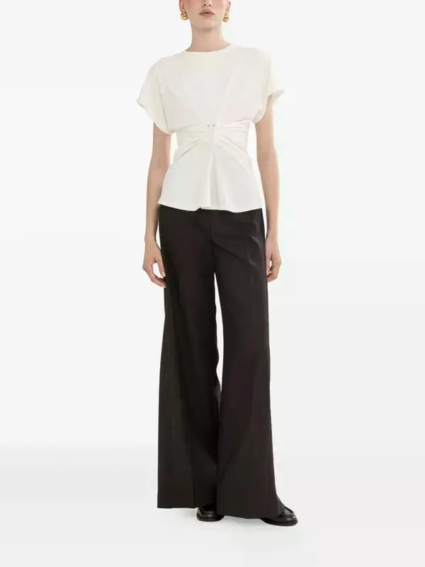 NISSA Wide-leg Linen Trousers