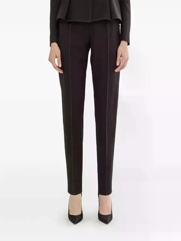 NISSA High-rise Trousers - Black