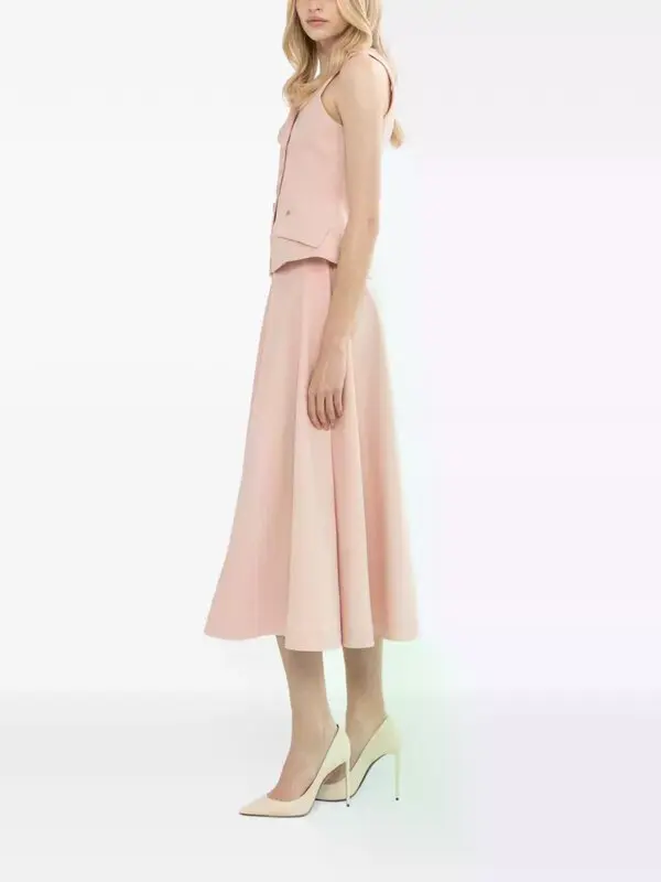 NISSA Button Detail Midi Skirt