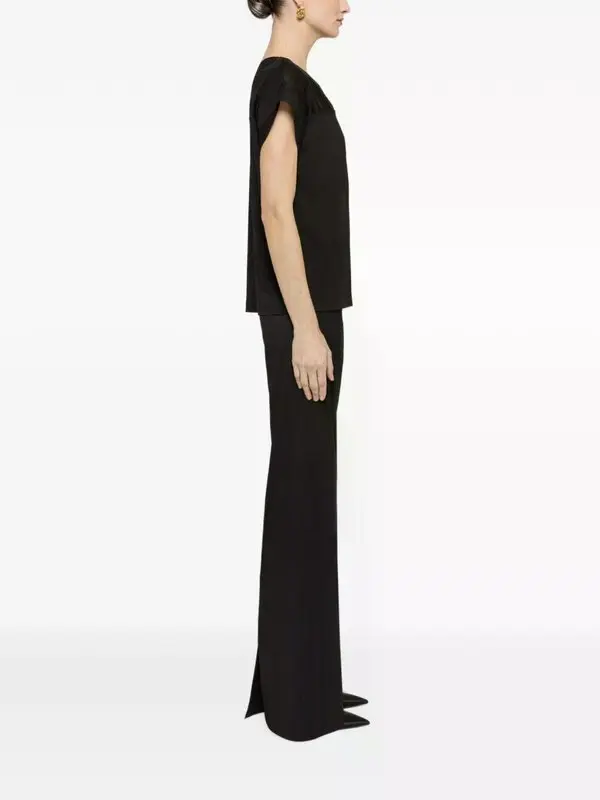 NISSA Bow Detail Blouse - Black