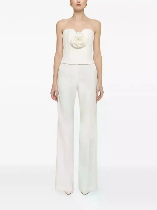 NISSA Flared Trousers - White
