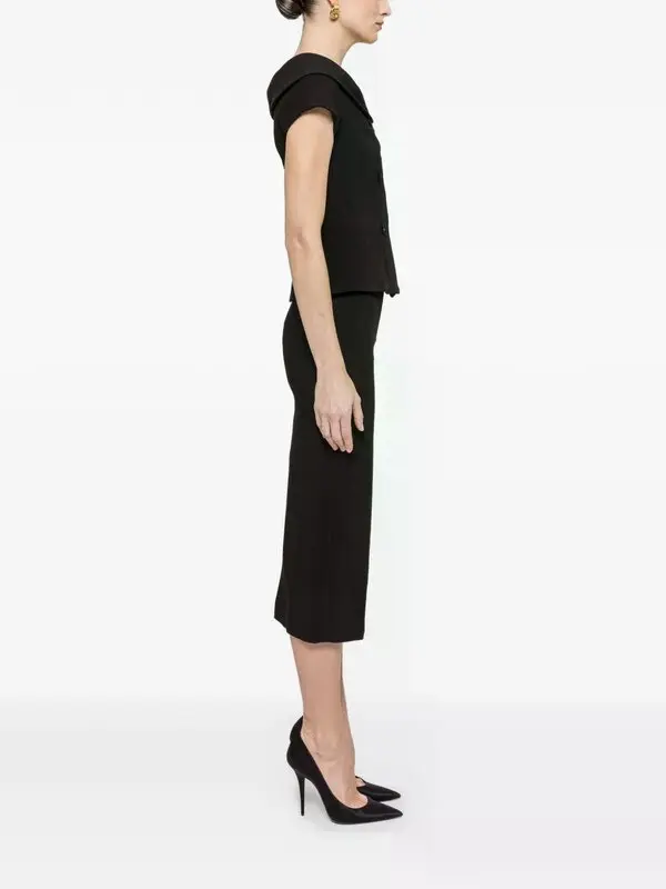 NISSA Pencil Skirt High-waisted - Black