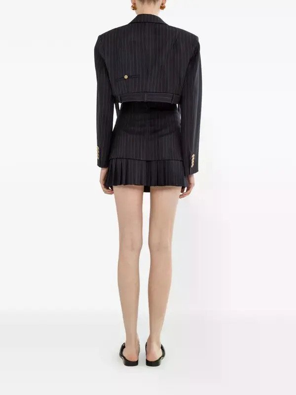 NISSA Pinstripe Cropped Blazer