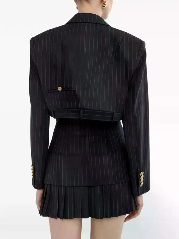 NISSA Pinstripe Cropped Blazer