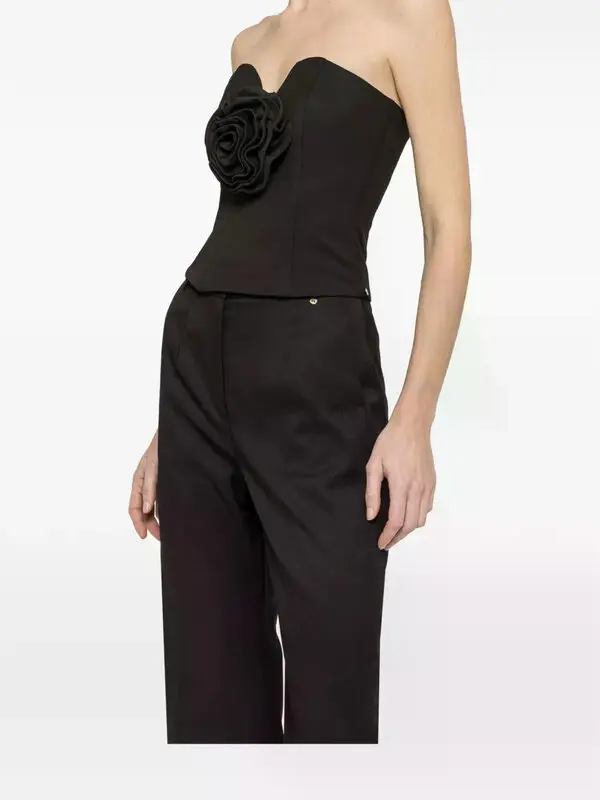 NISSA Flared Trousers - Black