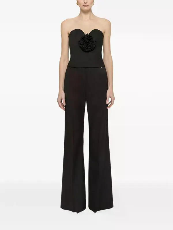 NISSA Flared Trousers - Black