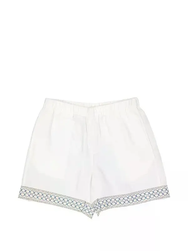 HOMME Braided Bermudas - White