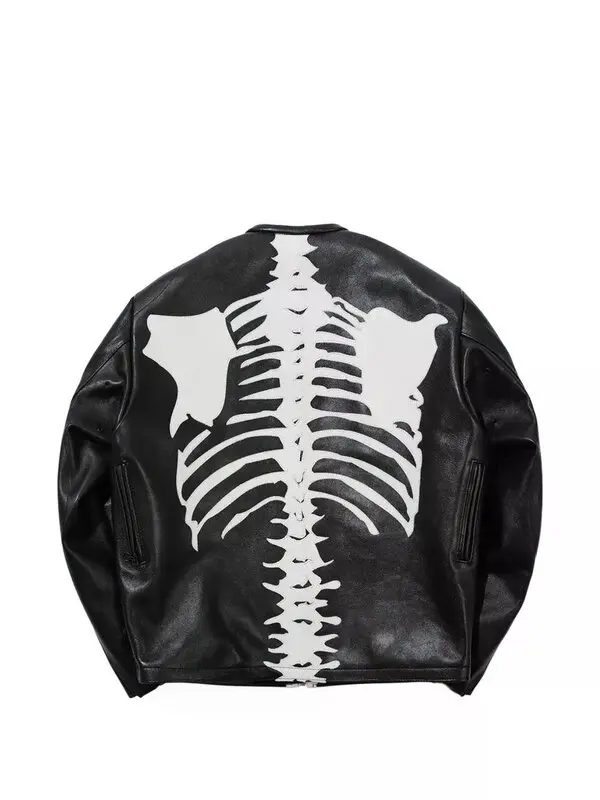VANSON LEATHERS Bones Flat-track Leather Jacket