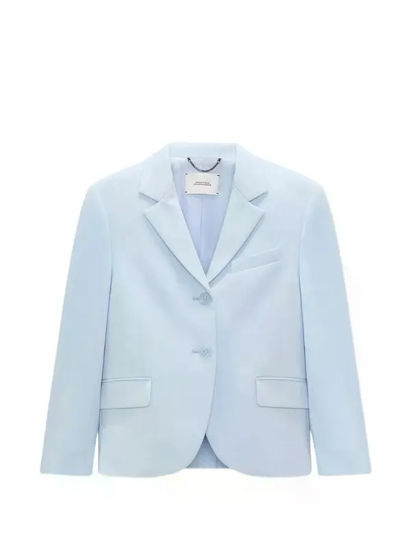Dorothee Schumacher Hooded Single-breasted Jacket - Blue