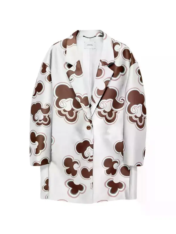 Dorothee Schumacher Floral Statement Coat - White