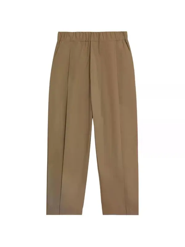 A PAPER KID Poplin Trousers - Brown