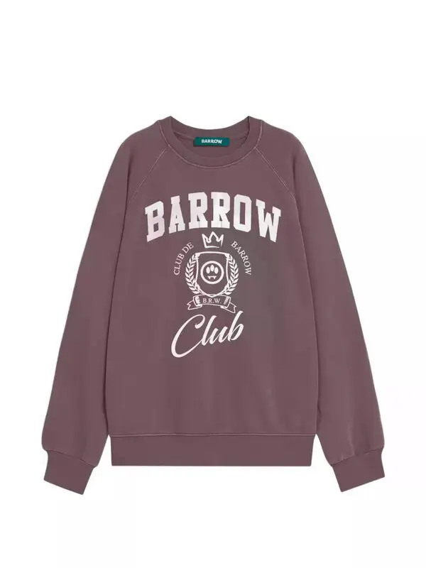 BARROW Graphic Crew-neck Sweatshirt - Purple