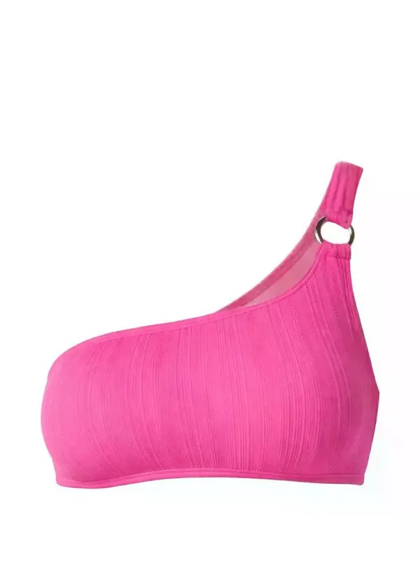 Michael Kors One-shoulder Ring Bikini Top - Pink