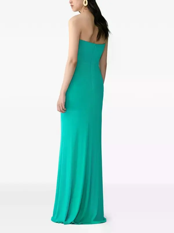 Carolina Herrera Halterneck Draped Gown