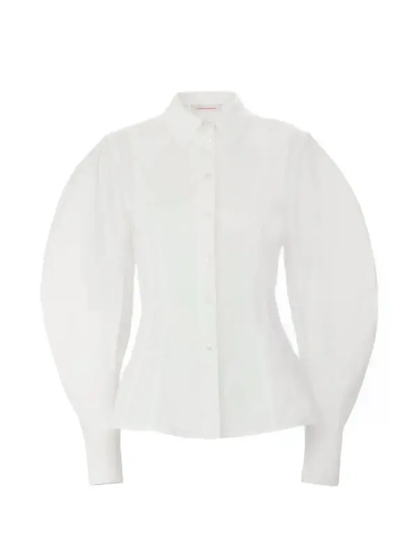 Carolina Herrera Arc Sleeve Shirt - White