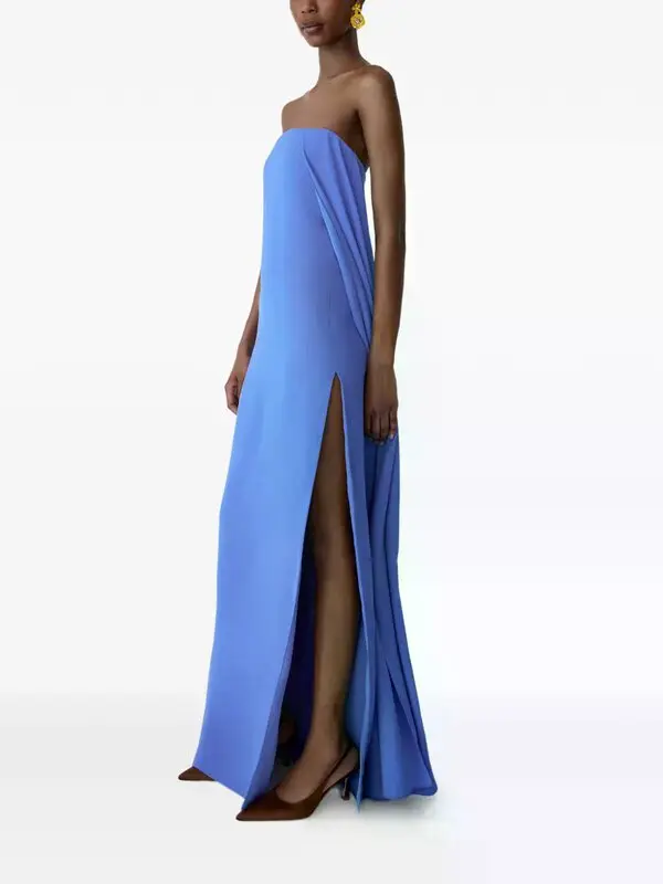 Carolina Herrera Strapless Draped Gown