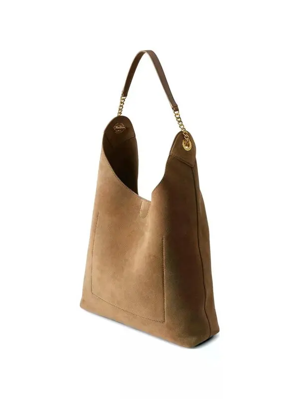 Veronica Beard Chain Suede Shoulder Bag
