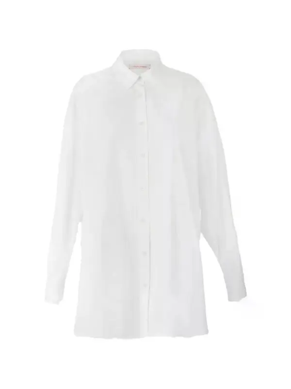 Carolina Herrera Oversized Tie-front Shirt - White