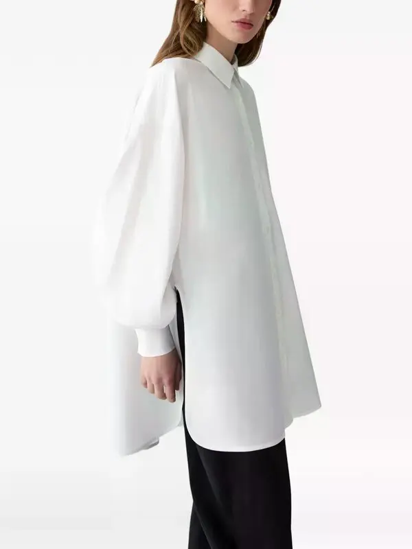 Carolina Herrera Oversized Tie-front Shirt