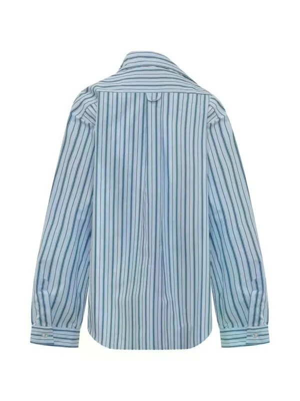 A PAPER KID Striped Pocket Shirt