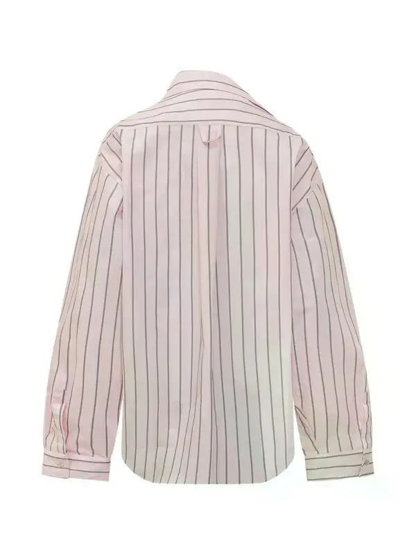 A PAPER KID Striped Over Shirt