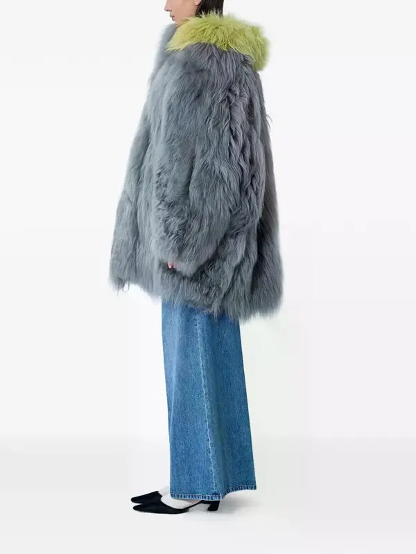 Marni Single-breasted Shearling Coat