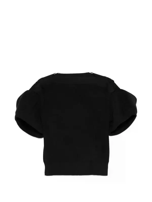 Sacai Puff-sleeve Top - Black