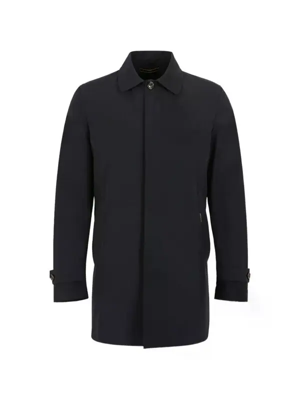 MOORER Buttoned Porto-os Coat - Blue