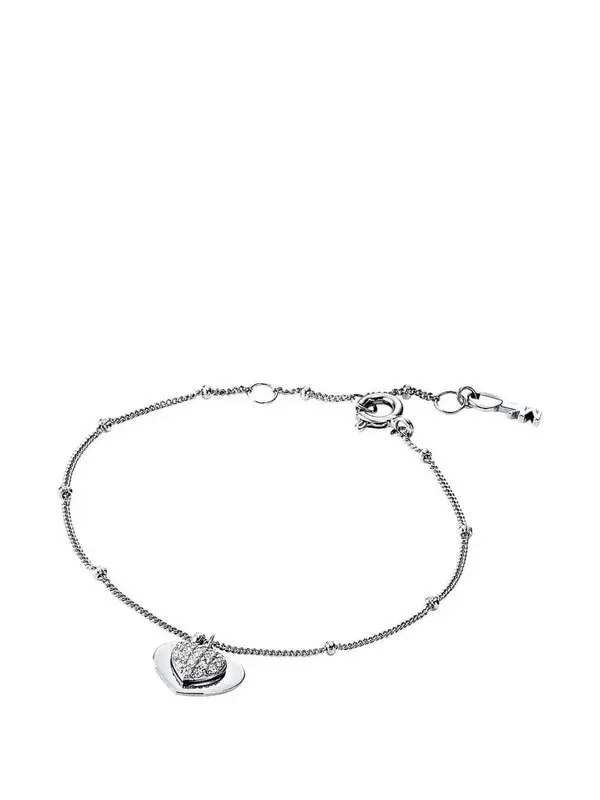 Michael Kors Heart-charm Bracelet - Silver