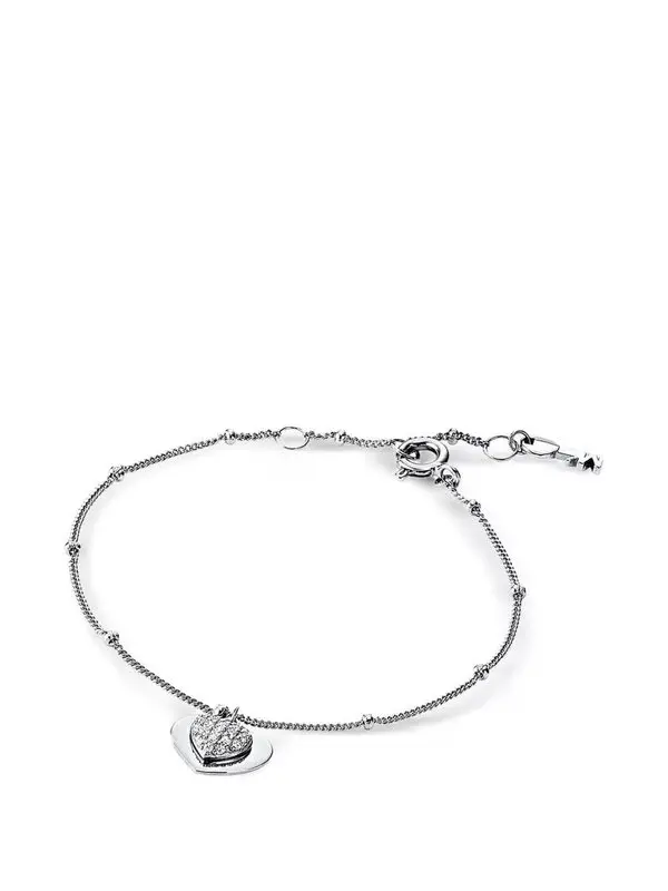 Michael Kors Heart-charm Bracelet - Silver