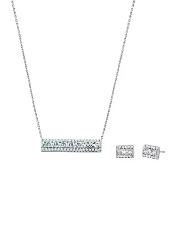 Michael Kors Rectangular Jewellery Set - Silver