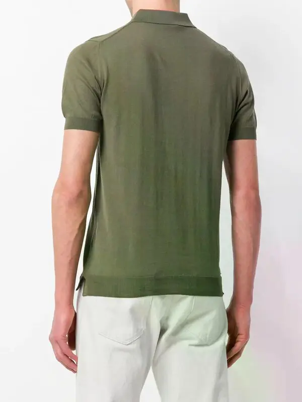 PAOLO PECORA Short Sleeve Polo Shirt - Green