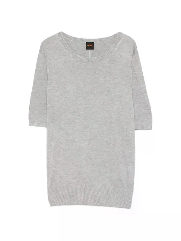 BOSS Fiaffu Round-neck T-shirt - Grey