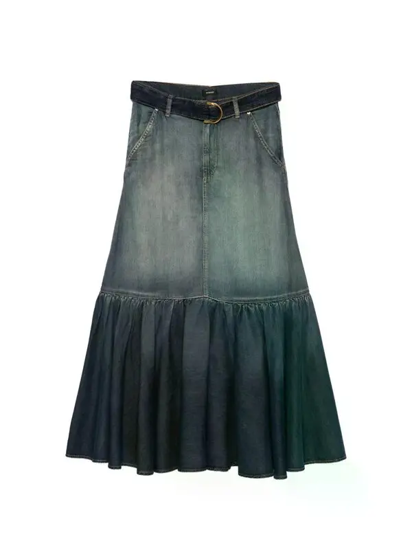 Pinko Denim Maxi Skirt - Blue