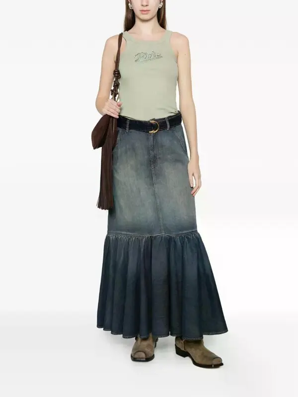 Pinko Denim Maxi Skirt