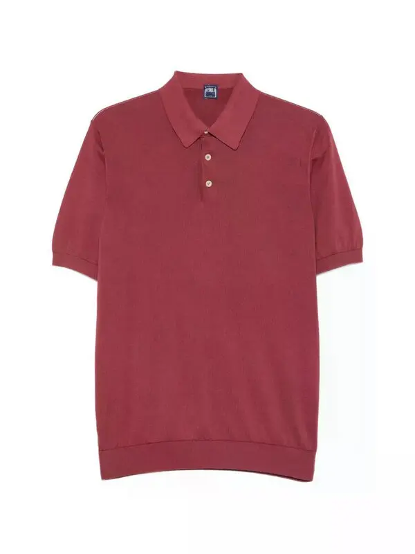 Fedeli Short-sleeve Polo Shirt - Red