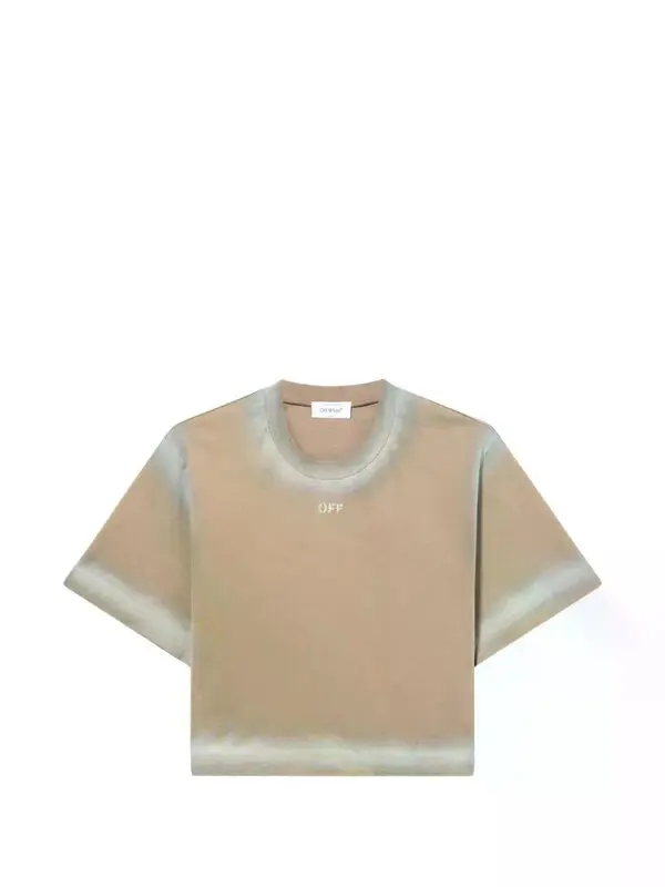 Off-White Spray Off Stamp T-shirt - Neutrals