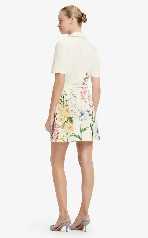 LEO LIN Brigitte Mini Dress - Off-white