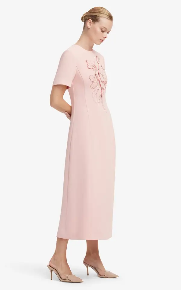 LEO LIN Caroline Applique Midi Dress